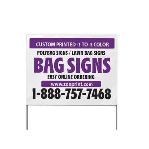 Polybag Lawn Signs - CheapOprint